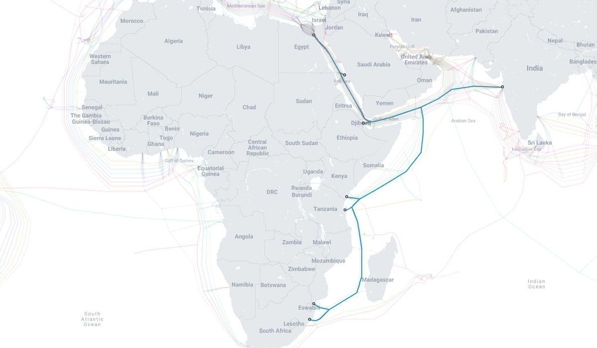 Three Submarine Cables in the Red Sea Interrupted